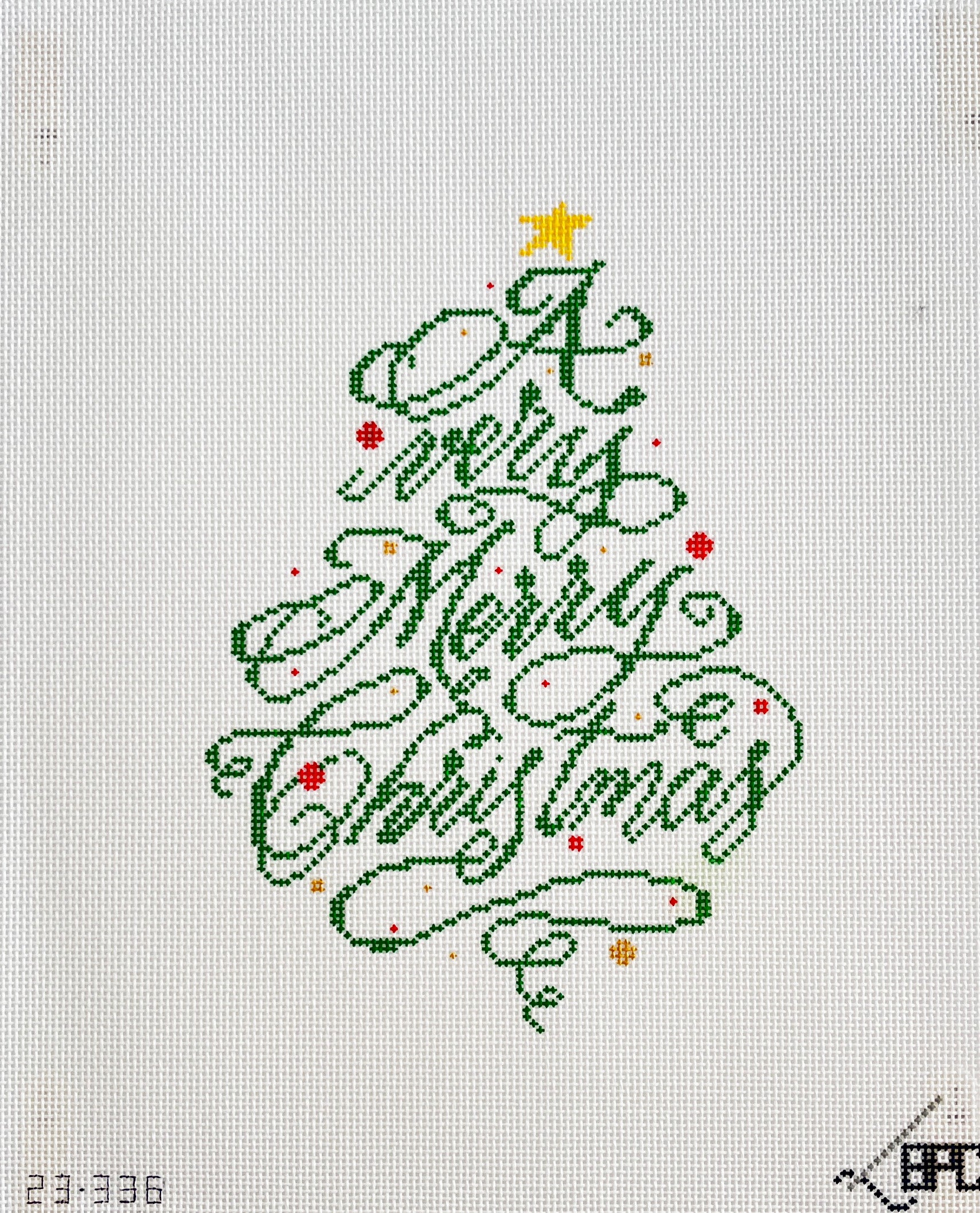 23-336 A Very Merry Christmas – Blueberry Point Needlepoint