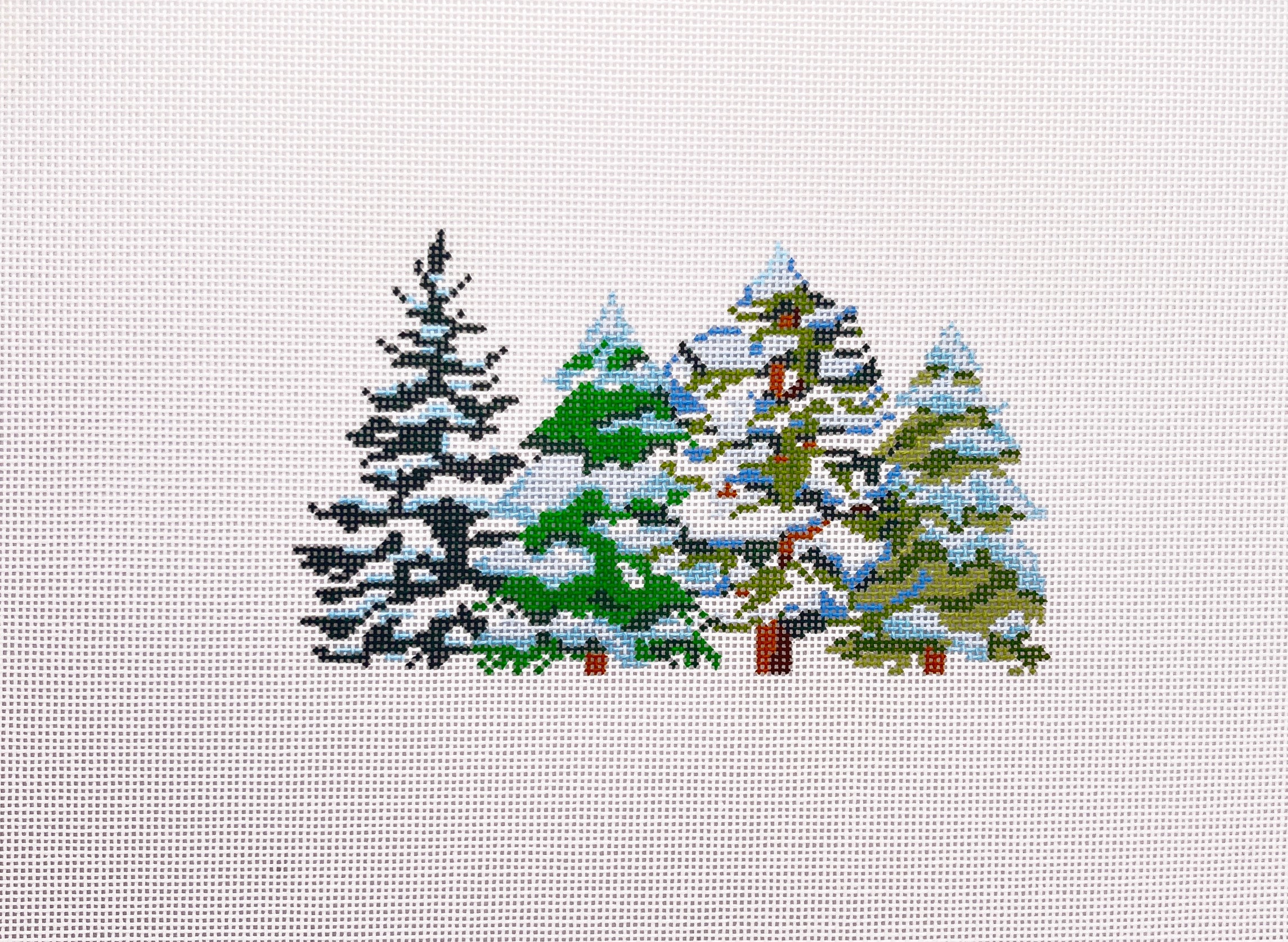 24-358 Snowy Trees attachment – Blueberry Point Needlepoint