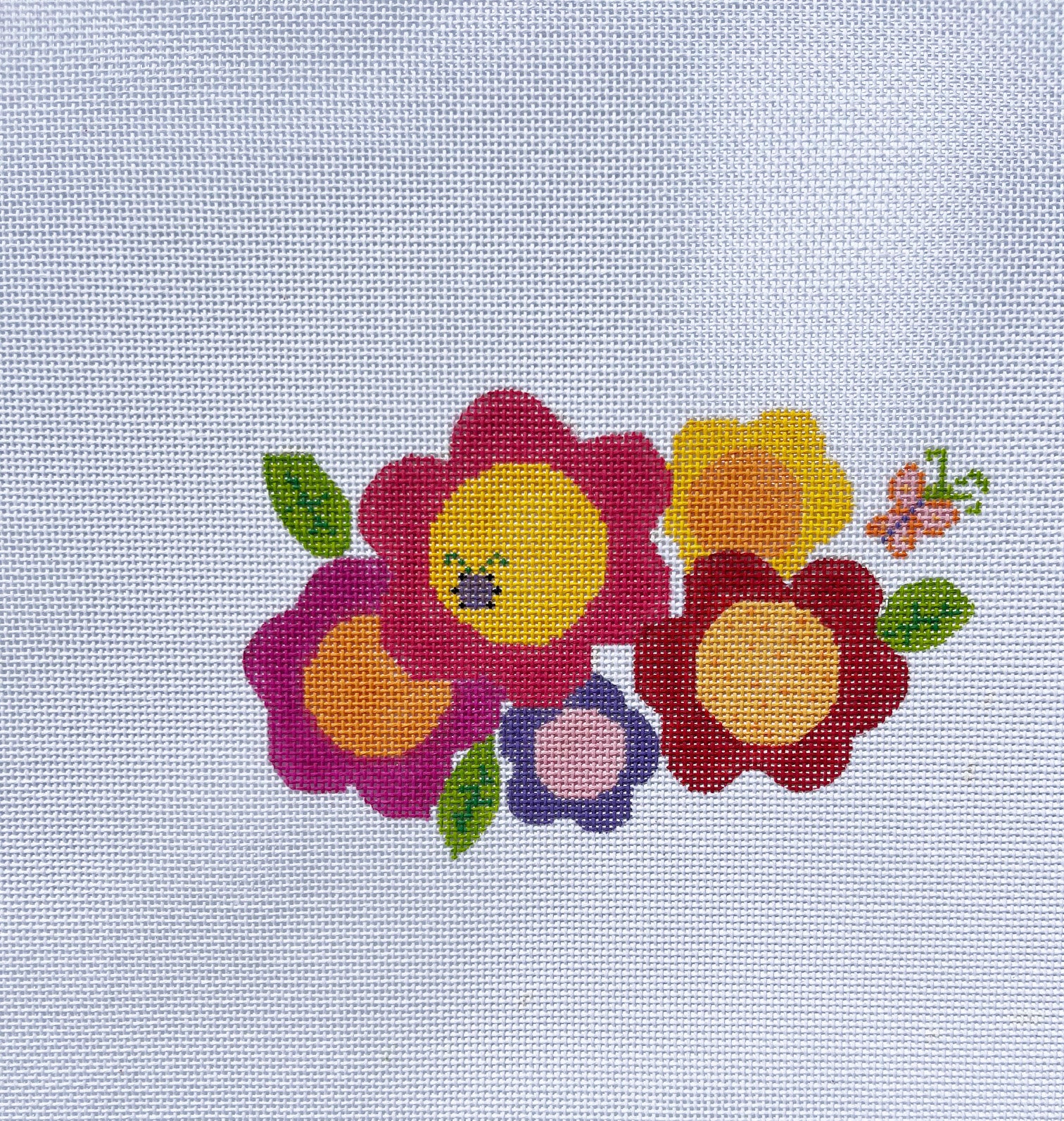 24-361 Spring flowers attachment – Blueberry Point Needlepoint