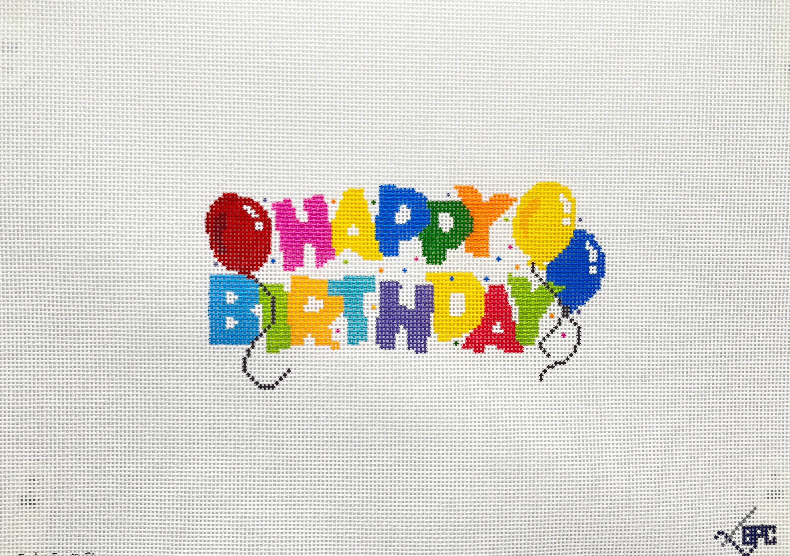 24-363 Happy Birthday attachment – Blueberry Point Needlepoint